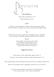 Les Cartes – Bonnotte